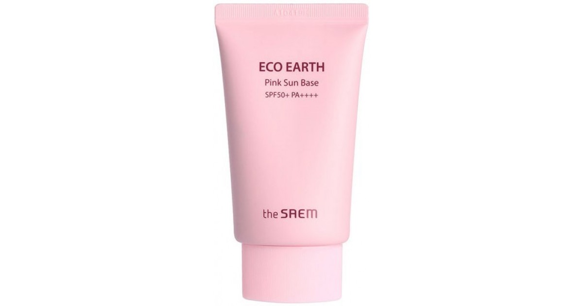 Успей купить The Saem Eco Earth Pink Sun Base SPF50+ - Крем-база для ...